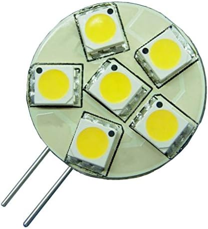 PACK OF 6 - G4 Bi Pin LED Light Bulb Side Mount 2 Pin AC DC 12V 24V ...