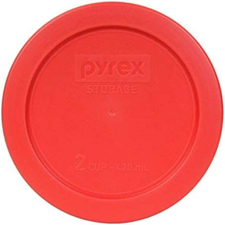 Amazon.com: Pyrex 7200-PC 2-Cup Red Replacement Food Storage Lids - 6 ...