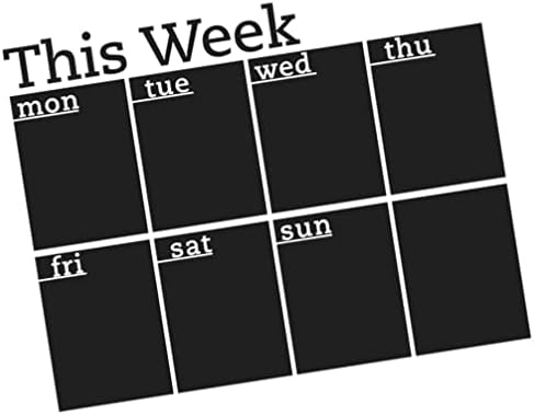 Operitacx Chalk Board Sign Weekly Chalkboard Sticker Planner Hanging ...