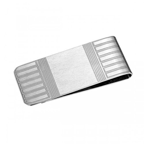Amazon.com: Matte Geometric Titanium Money Clip – Chic Gift Idea ...