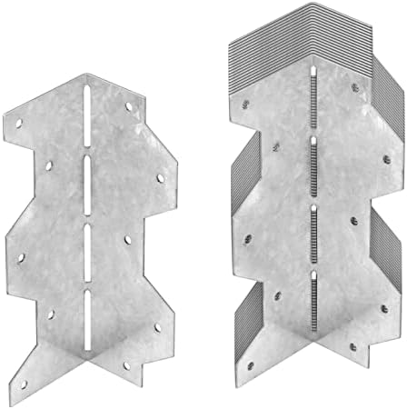 Amazon.com: 20 Pcs Skewable Reinforcing Angle Connector for 2x8,4x8,6x8 Post, Light Duty ...