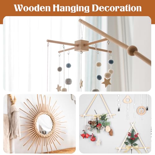Snapklik.com : 30 Pcs Dowel Rods, 1/2 X 12 Inch Wooden Dowels Craft ...
