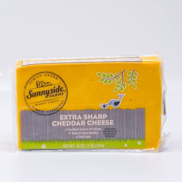Amazon.com: Sunnyside Farms, Deli Style Extra Sharp Cheddar Cheese ...