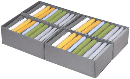 Amazon.com: Coorganisers 4 Packs T-shirt Drawer Organizers for Clothing ...
