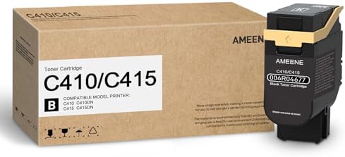 Amazon.com: C410/C415 Black Toner Cartridge - 1 Pack C410/C415 Ink ...