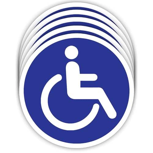 Amazon.com: Handicap Signs Stickers Decal Tactical Disabled Wheelchair ...