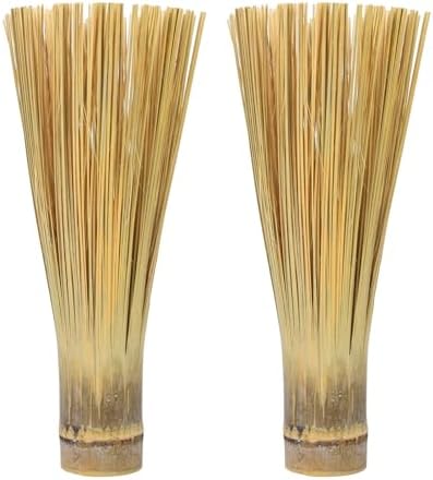 Amazon.com: Ring-far Bamboo Pot Brush,Traditional Natural Bamboo Wok ...