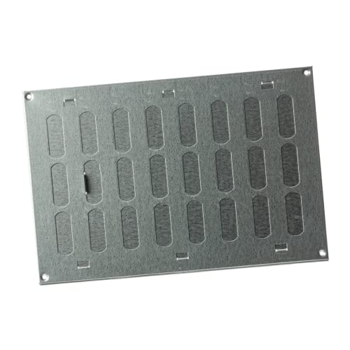 300×200 mm (12×8″) Sliding Grille Made of Sheet Steel, galvanised ...