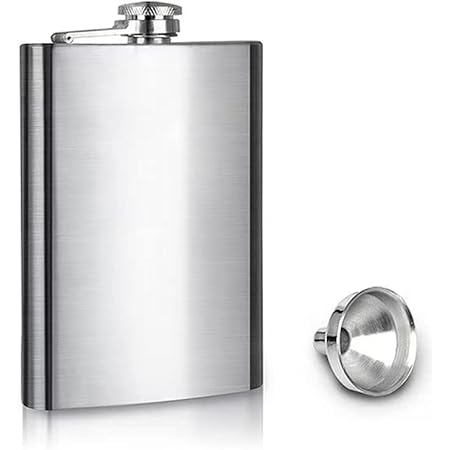 Amazon.de: UKOFEW Edelstahl Flachmann Für Spirituosen, Tragbare Whiskey ...