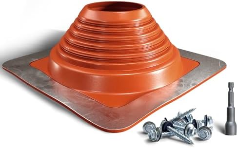 VIVIDA #7 Metal Roof Pipe Boot, Silicone Pipe Flashing Vent Boot, High ...