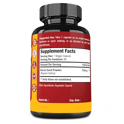 Snapklik.com : Pure Black Seed Powder Capsules 750mg - Premium ...