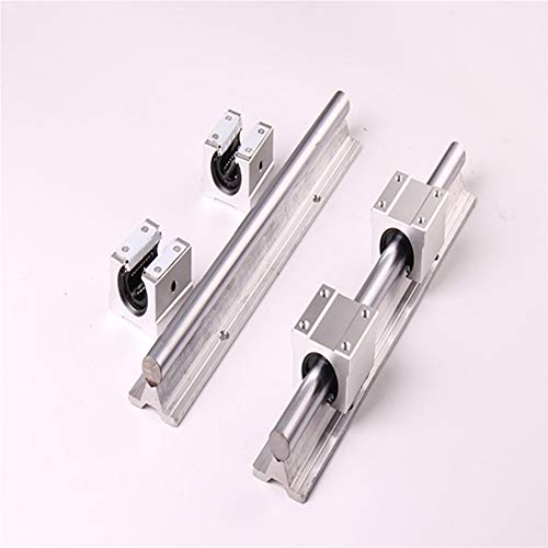 Snapklik.com : GUWANJI 16mm Linear Rail Guide 2Pcs SBR16-400mm Linear ...