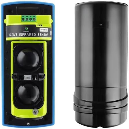 Cuteefun Infrared Dual Beam Sensor Detector, 100 Meters Detect Distance ...