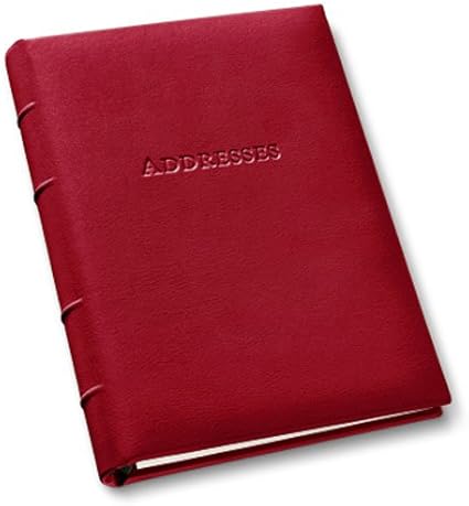 Amazon.com : Leather Refillable Desk Address Book, by Gallery Leather ...