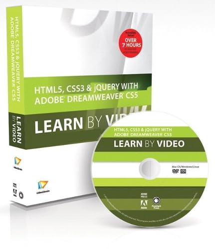HTML5, CSS3, and jQuery with Adobe Dreamweaver CS5.5: Learn by Video: Video2brain, Powers, David ...