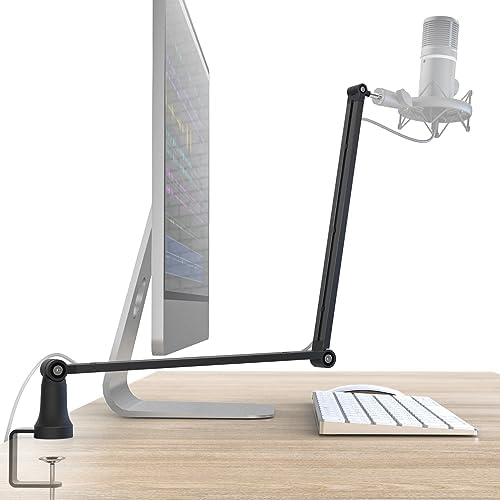 Amazon.com: Mic Arm, Boom Arm 360° Rotatable Microphone Stand with Desk ...