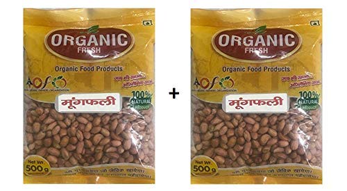 Organic Premium Ground Nut / Raw Peanuts / Singdana / Moongfali , 500 ...