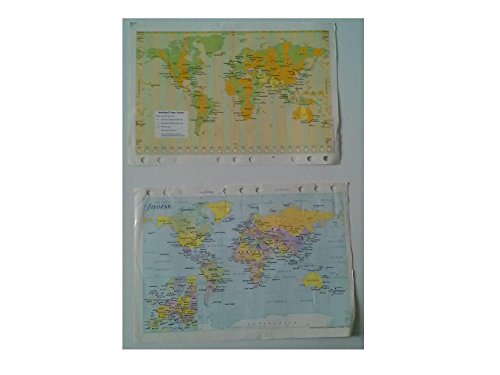 Amazon.com: filoFax 171904 Desk Fax World Time Zones Map (Virgin ...