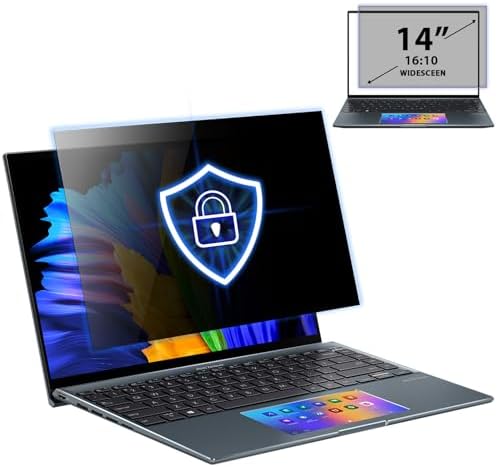 IPROKKO Laptop Privacy Screen 14 Inch for Hp/Dell/Acer/Lenovo/ThinkPad ...