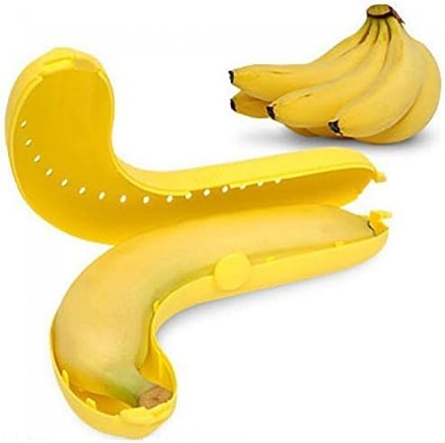 Amazon.co.jp: Banana Keeper- 2 Yellow Banana Saver Banana Holders ...