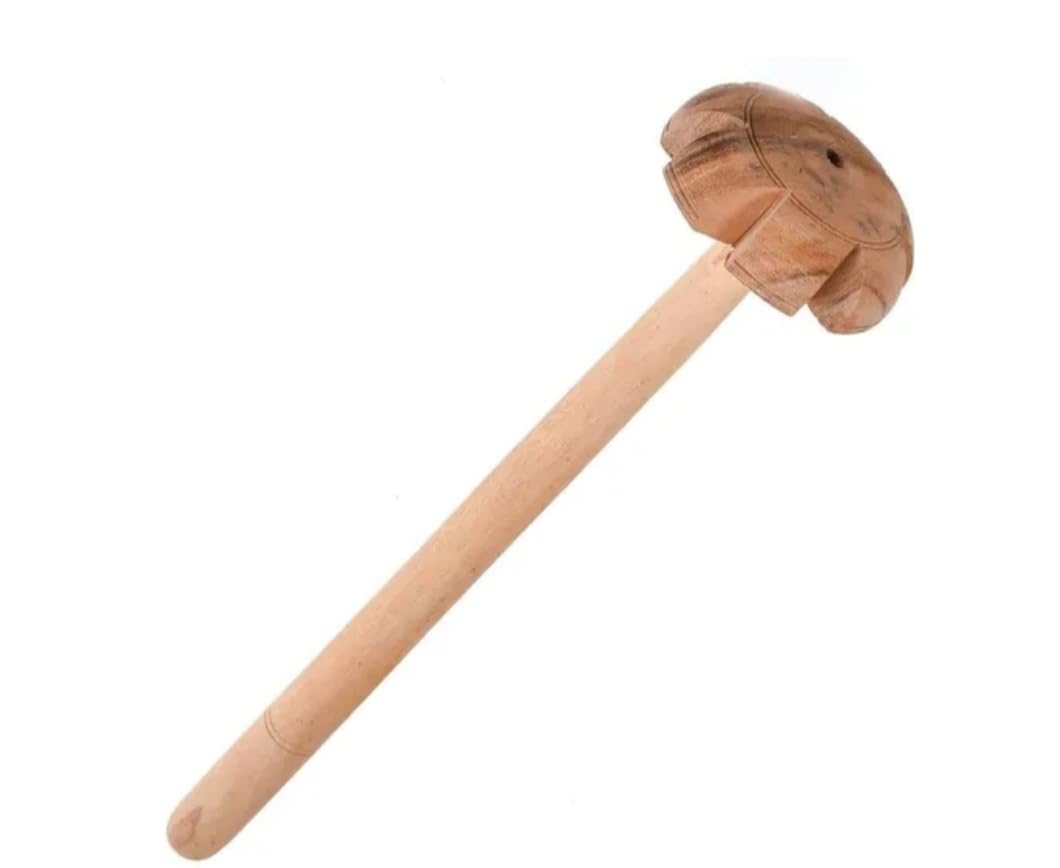 Buy Wooden ravai/Whisk/ghotni/rai (30 cm) Mathani Milk Pure Wooden Hand ...