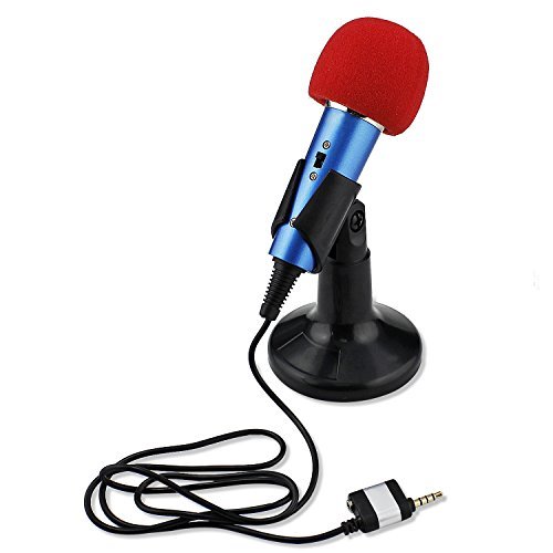 Ocr TM CellPhone 3.5mm Mini Condenser Sound Microphone Mic with Stand ...