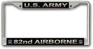 Amazon.com: MilitaryBest U.S. Army 82nd Airborne License Plate Frame ...
