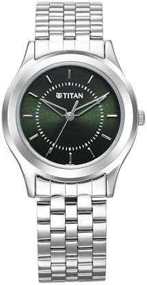Titan Karishma Zing Quartz Analog Green Dial Stainless Steel Strap ...