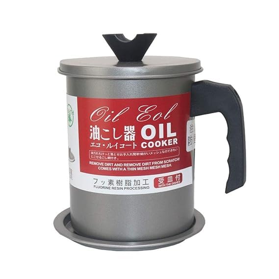Gnanex Oil Strainer Pot, Cooking Oil Storage, Oil Filter Pot Large ...