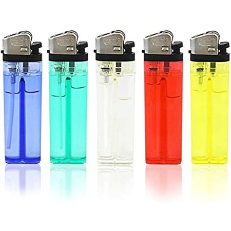 EPISENT 50 Multicolour Child Safe Disposable Lighters with Adjustable ...