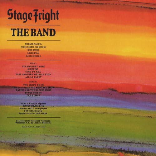 Amazon.com: Stage Fright: 4988006886681: The Band: Books