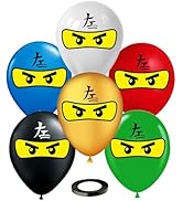 Amazon.com: Ninja Superhero 12" Birthday Balloons 30 Pcs | All Ninja ...