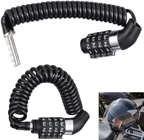 Hejo Bike Helmet Lock, 2 Pcs Combination, Multi-Function Heavy Duty ...