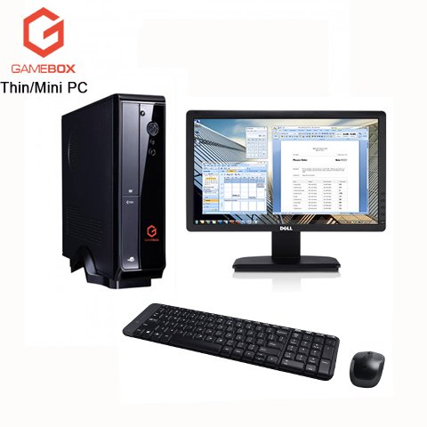 Game Box Complete MINI/SLIM Desktop PC CPU COMPUTER with 18.5inch DELL ...