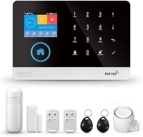 Amazon.com : PGST WiFi+GSM/4G Home Smart Alarm, Wireless Home Security ...