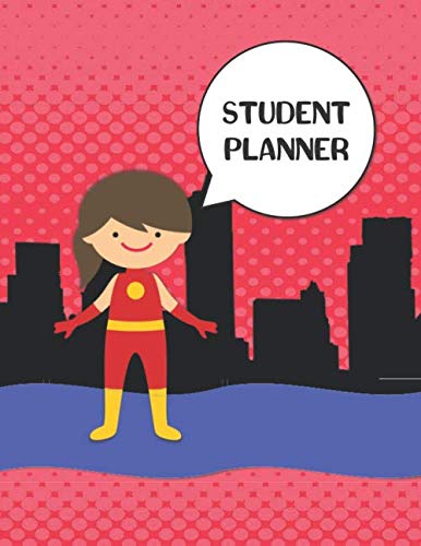 Student Planner: Superhero, Kids Undated Daily Planner, Daily School ...
