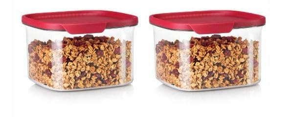 TUPPERWARETRANSPARENT ULTRA CLEAR 1.7 L SQUARE Set of 2 : Amazon.in ...