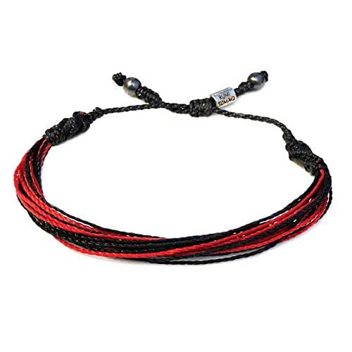 Amazon.com: Custom Sized Red Black Bracelet - Sepsis Awareness - Black ...
