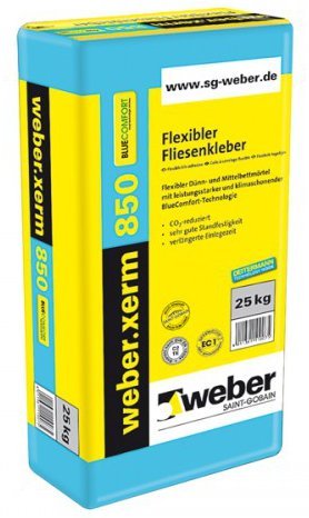 weber.xerm 850 BlueComfort, 25kg - Flexibler Fliesenkleber : Amazon.de: Baumarkt