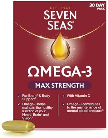 Seven Seas Omega-3 Fish Oil, Max Strength with Vitamin D 30 Capsules ...