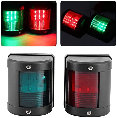 Mutuer LED Boat Navigation Lights, Pair of IP66 Red Green LED ...