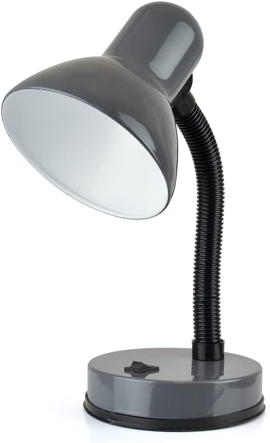 Status Madrid Desk Lamp | Flexible Desk Light | Silver Desk Lamp ...