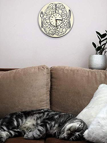 Buy Brain Wall Clock Made of Eco Friendly Wood - Unique Funny Gift Idea ...