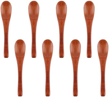 Amazon.com: 8pcs Small Wooden Spoons, 3.94x0.79in Phoebe Wood Handmade ...