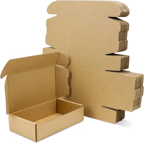BoxCrafters- Size 5x5x2 Inches,3 Ply Brown Flap,Self Locking Corrugated ...