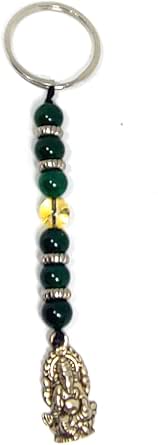 ASTROGHAR Ganesh ji Green Jade Citrine Crystal Protection Lucky Charm ...