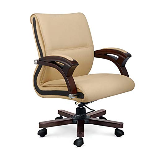 DNR System Leather High Back Revolving Office Chair (Brown) : Amazon.in ...