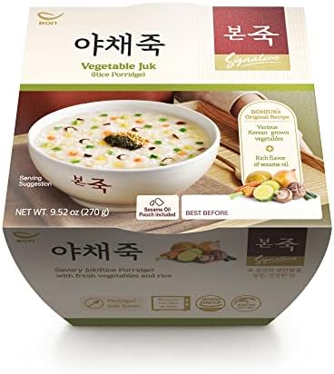 Amazon.com: BONJUK Abalone & Mushroom Juk(Porridge) Bowl - Korean soup ...
