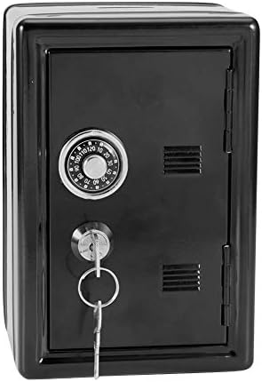 Amazon.com: Joyzan Metal Piggy Bank, Mini Safe Coin Cash Locking Box ...