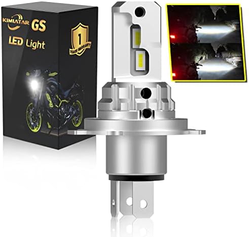 Amazon.com: KIMLATAR H4 Bulbs for Motorcycle Upgraded 300% Super Bright ...